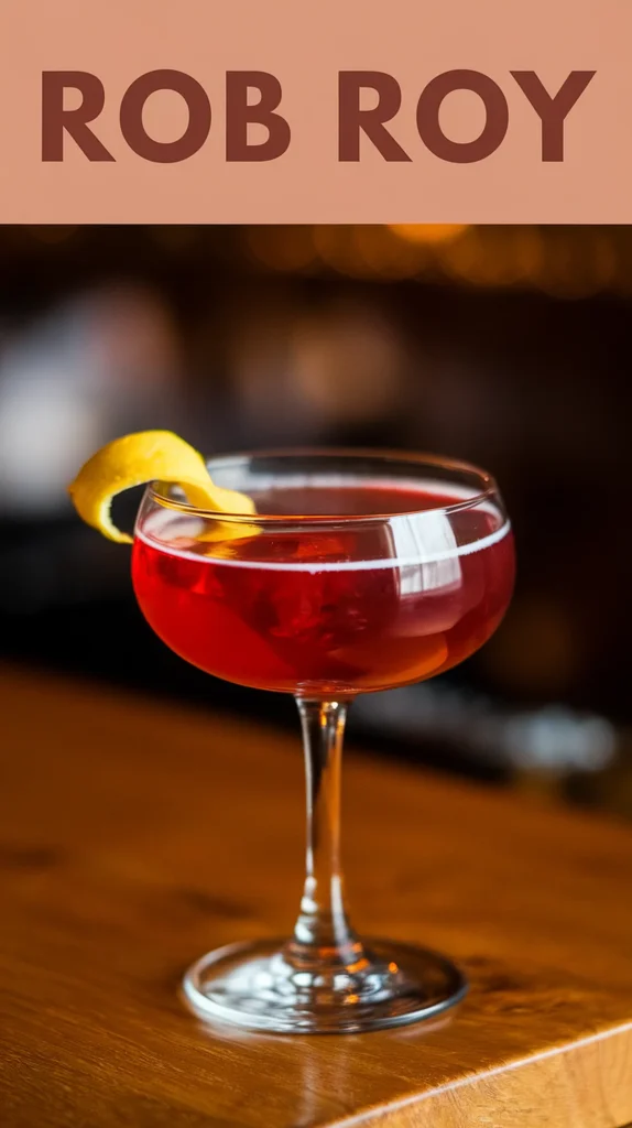 Rob Roy Cocktail : Scotch in a Tux, but Make It Chill