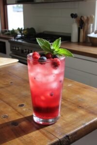 Zesty Berry Citrus Punch Mocktail: A Fruity, Fizzy Treat!