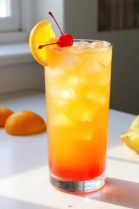 Golden Glow: The Sparkling & Sweet Cinderella Mocktail